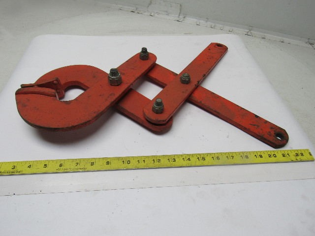 Spiked Jaw Pallet Puller Scissor Clamp 5" Open | Bullseye Industrial Sales