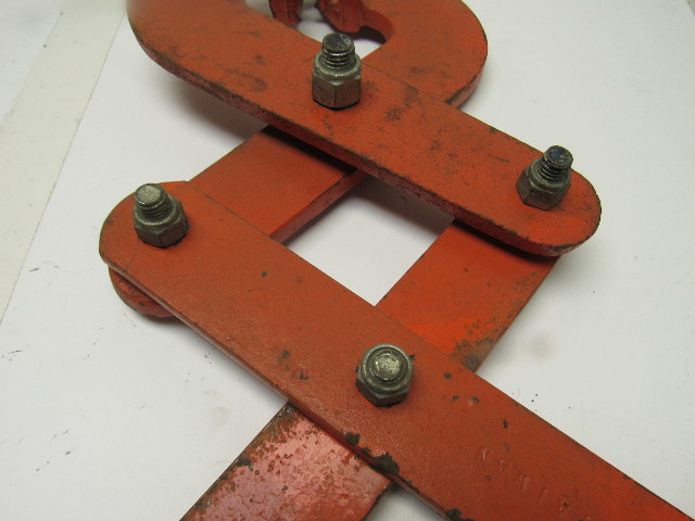 Spiked Jaw Pallet Puller Scissor Clamp 5" Open | Bullseye Industrial Sales