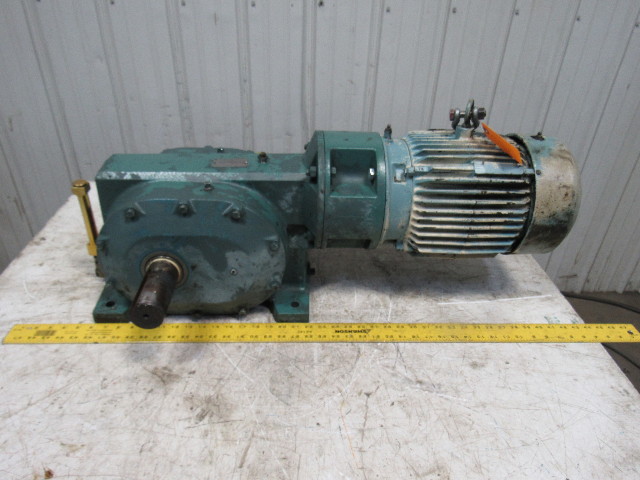 Reliance Dodge 180CM28A 5Hp 60:1 29RPM 230/460V Left Hand Output Gear ...