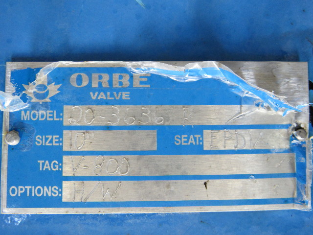 Orbe 20-3636 Orbinox 10" Wafer Gate Knife Valve Stainless Steel 150WP ...