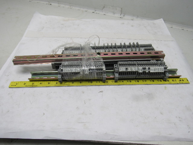 Phoenix Contact UK5N 600V 30A 28-10AWG Wire Terminal Block DIN Rail 140 ...