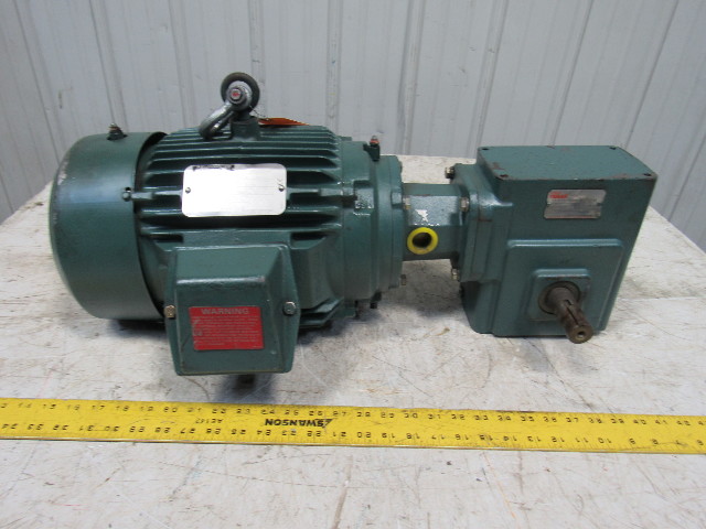 Dodge Tigear 40:1 43.75 RPM Output 460V 1Hp 1003# Torque Gear Motor 1-1 ...