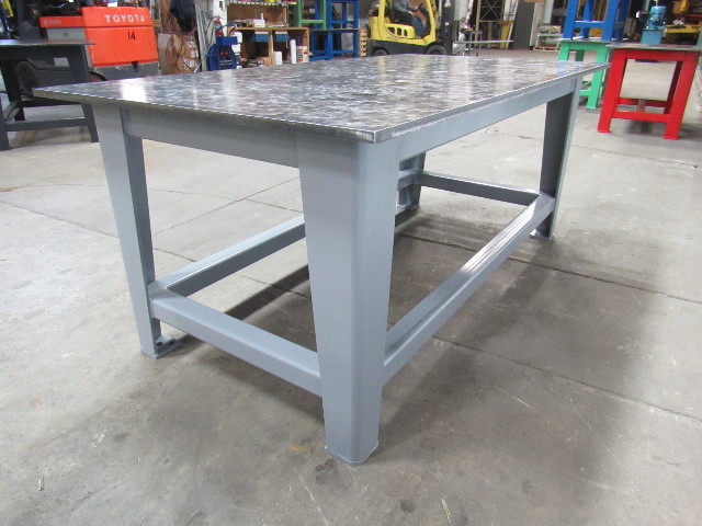 H.D. 3/4" Thick Top Steel Fabrication Layout Welding Table Work Bench ...