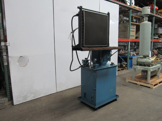 40Hp 130 Gallon Hydraulic Power Unit/Station W/2 Pumps & Heat Exchanger ...