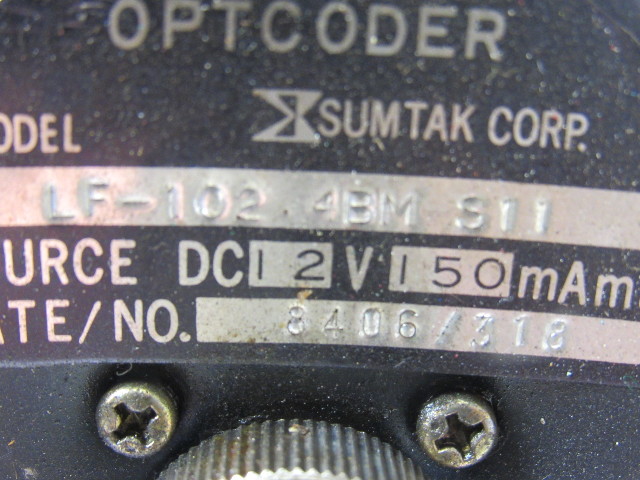 Sumtak LF-102.4BM-S11 Optcoder W/Mount From Okuma LC20-2ST Simulturn ...