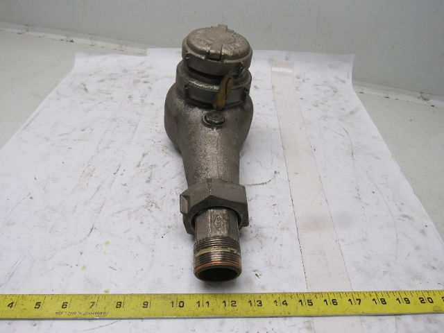 Master Meter 1-1/2" Stainless Steel Analog Water Meter US Gallons ...