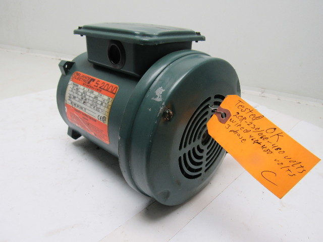 Reliance P56H5069U 1/2Hp Electric Motor 208-230/460-480V 3Ph EC56C ...