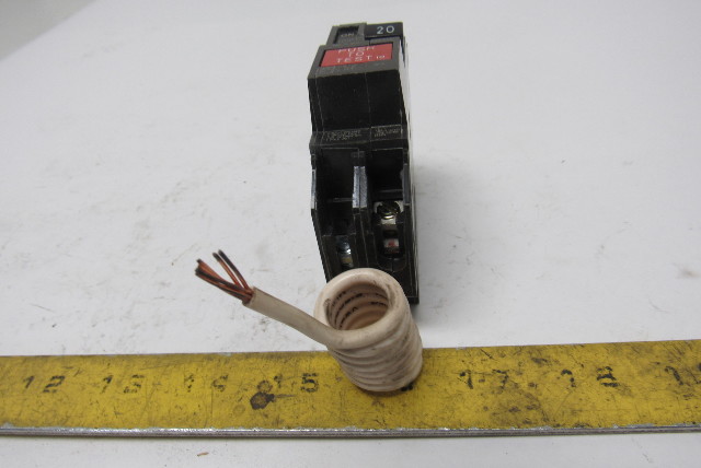 General Electric THQL1120GF Model 1 20A 1 Pole Plug In Circuit Breaker ...