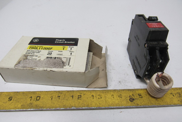 General Electric THQL1120GF Model 1 20A 1 Pole Plug In Circuit Breaker ...