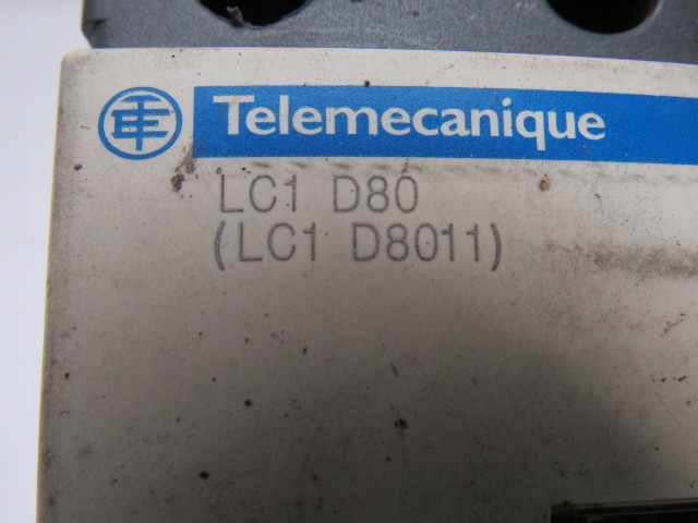 Telemecanique LC1 D8011 600V 60Hp 80A Max Non Reversing Contactor ...