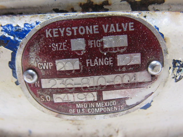 Keystone 236-810-004 Fig. 810 Iron Wafer 6" Swing Gate Check Valve ...
