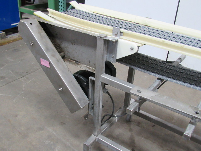 Stainless Steel Frame Plastic Chain Conveyor 8"wx58"L x34"H 159FPM 115V ...