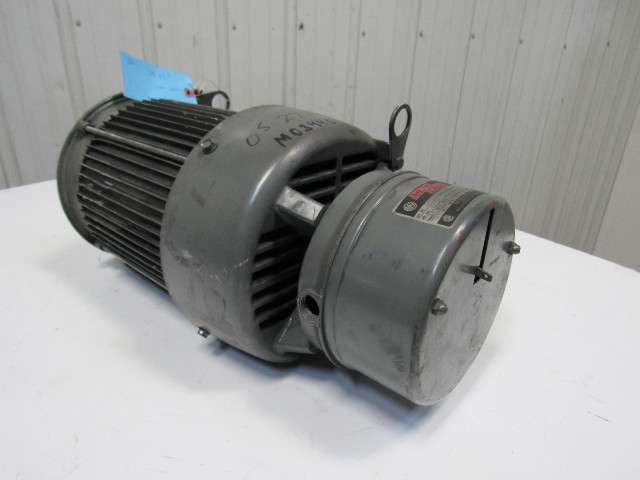 US Motors B102A UniMount 125 5Hp 1745RPM 208-230/480V 184TC Brake Motor ...