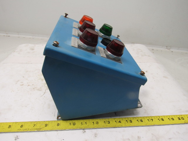 Hoffman E-6PBA 6 Push Button Sloping Front Electrical Enclosure W ...