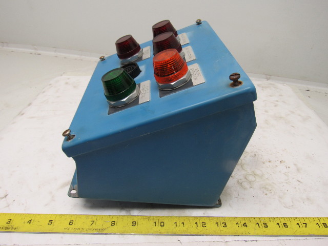 Hoffman E-6PBA 6 Push Button Sloping Front Electrical Enclosure W ...