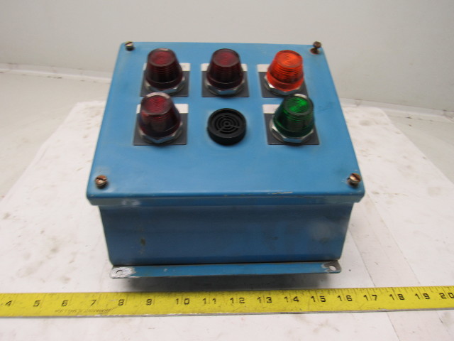 Hoffman E-6PBA 6 Push Button Sloping Front Electrical Enclosure W ...