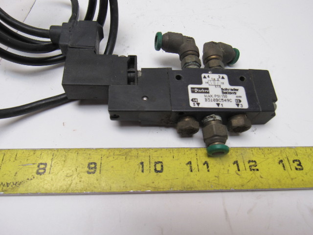 Parker B310BC549C 24V Pneumatic Air Solenoid Control Valve 1/8" NPT ...