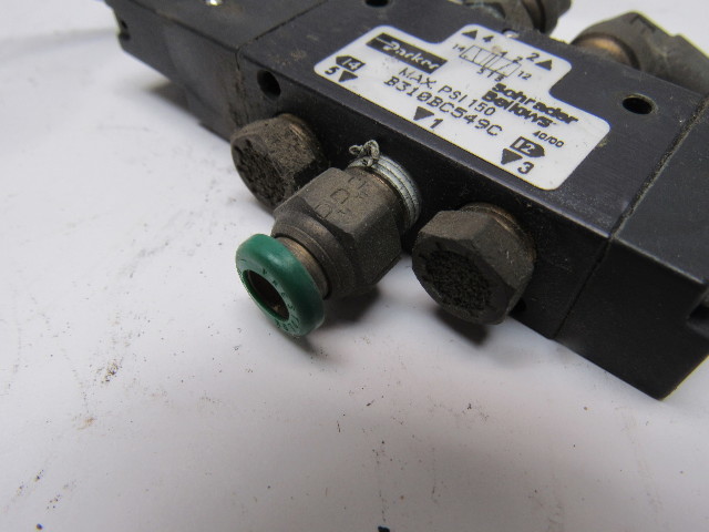 Parker B310BC549C 24V Pneumatic Air Solenoid Control Valve 1/8" NPT ...
