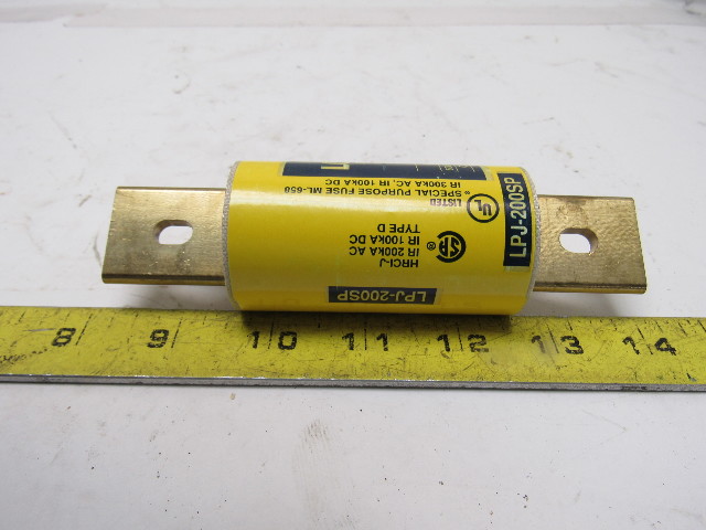 Buss LPJ-200SP Low-Peak Fuse 200A 600VAC/300VDC | Bullseye Industrial Sales