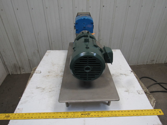 APV Crepaco R6R 5Hp Positive Displacement Pump Stainless Steel Sanitary ...