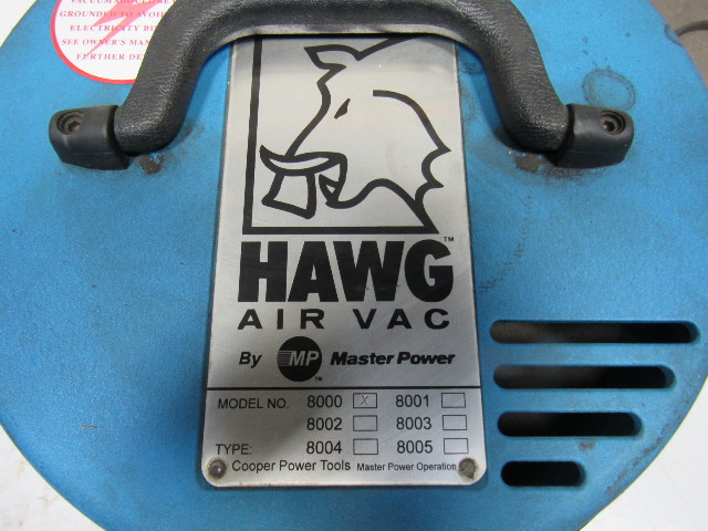 Master Power MP8000 6Gallon Air Vac Vacuum | Bullseye Industrial Sales