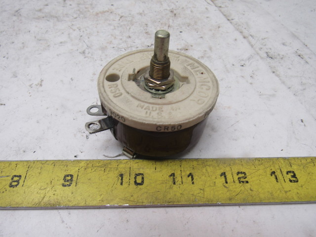 Memcor Type R50 Series 5A 300V 1000 Ohm. 22A Rheostat | Bullseye ...