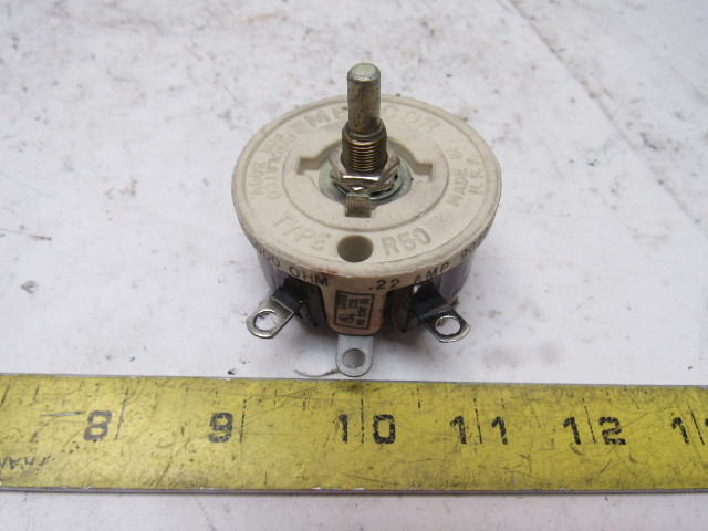Memcor Type R50 Series 5A 300V 1000 Ohm. 22A Rheostat | Bullseye ...