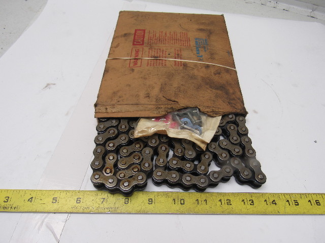 Diamond ANSI 50 50-1 Single Strand Riveted Roller Chain 5/8" Pitch 10 ...