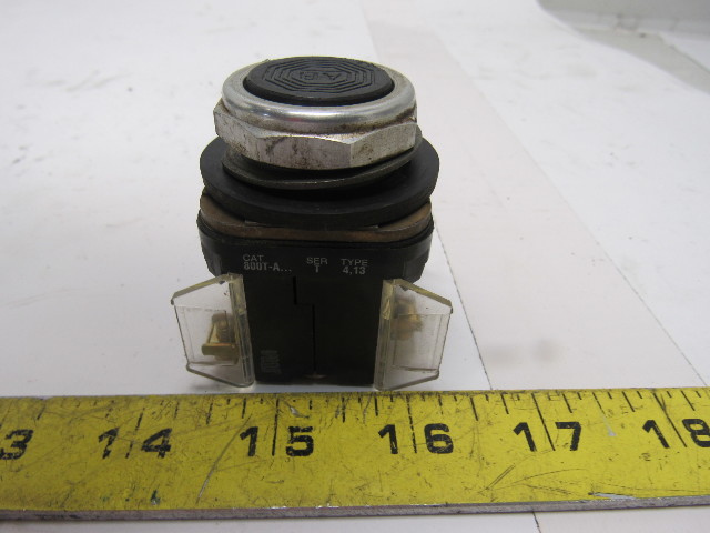 Allen Bradley 30 mm Black Flush Push Button Op Switch N/O Lot Of 10 ...
