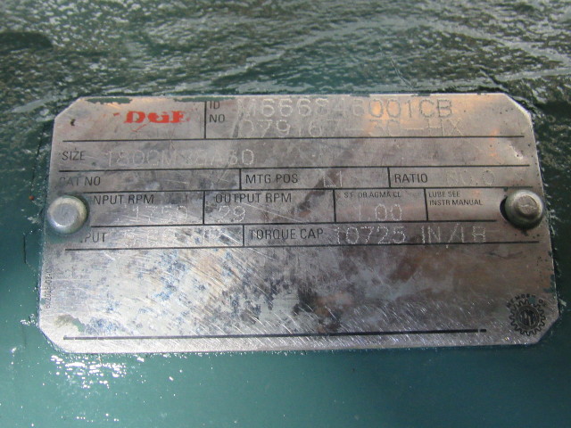 Reliance Dodge 180CM28A60 60:1 29RPM Left Hand Right Angle Output Gear ...