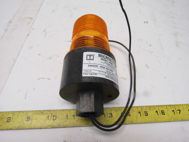 Tomar 490S-120 120V Amber Flashing Warning Signal Beacon Strobe Light ...
