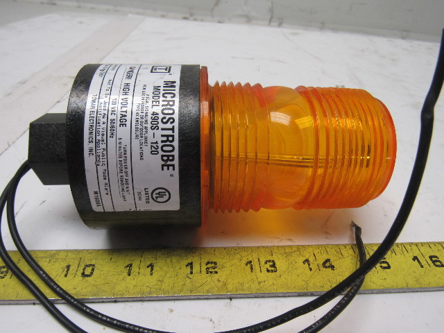 Tomar 490S-120 120V Amber Flashing Warning Signal Beacon Strobe Light ...