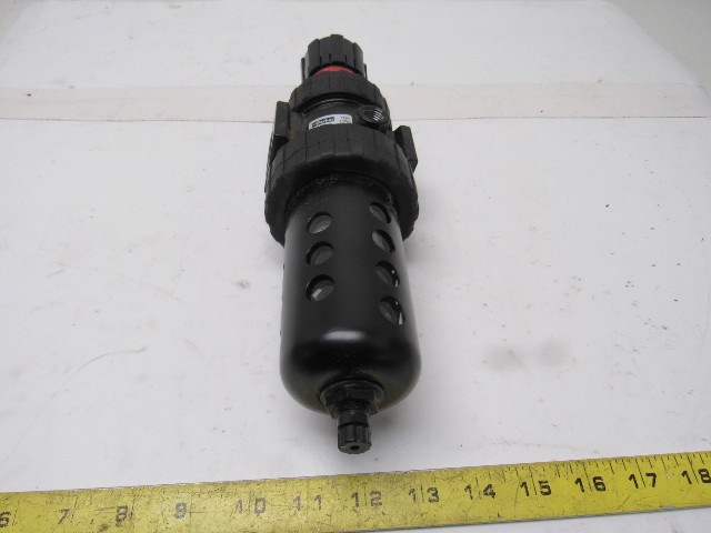 Parker 07E32A13AC 1/2" Port 5 Micron Inline Air Filter Regulator 125PSI ...