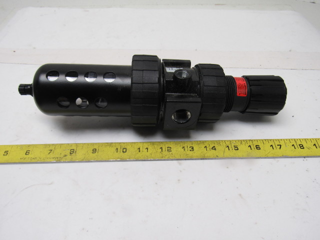 Parker 07E32A13AC 1/2" Port 5 Micron Inline Air Filter Regulator 125PSI ...