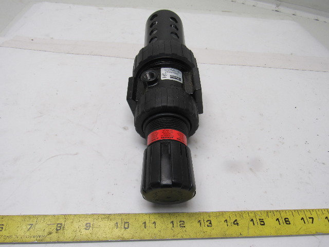 Parker 07E32A13AC 1/2" Port 5 Micron Inline Air Filter Regulator 125PSI ...