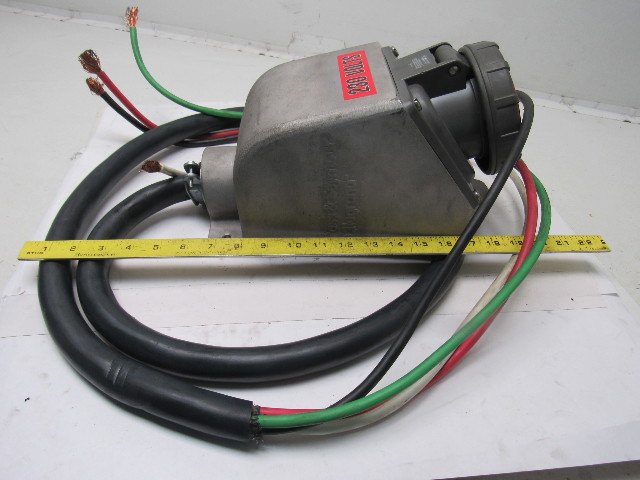 Pass & Seymour PS4100 R7-W Pin & Sleeve Welder Plug 100A 480V 3P 4W W ...