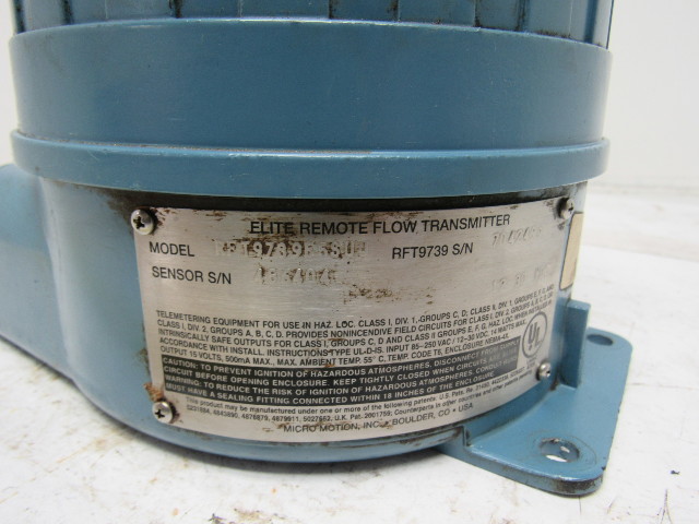 Micro Motion RFT9739E5SUJ Elite Remoter Flow Transmitter 12-30VDC ...