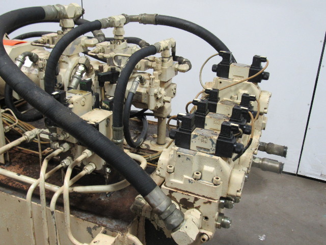 30HP 180 Gal. Hydraulic Power Unit W/Triple Stack Pumps 460V 3Ph ...