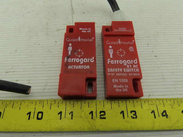 Guardmaster 21 AC Ferrogard 250 VAC Magnetic Safety Interlock Device ...