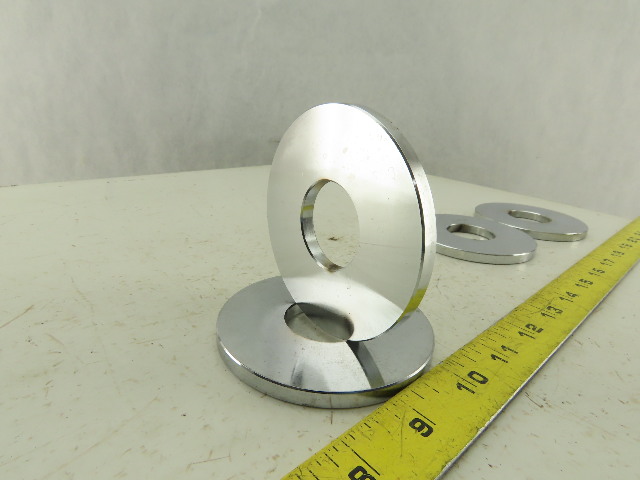 3-1/4" OD x 1-1/4" ID Chrome Plated Steel Spacer Washer 1/4" Thick Lot ...