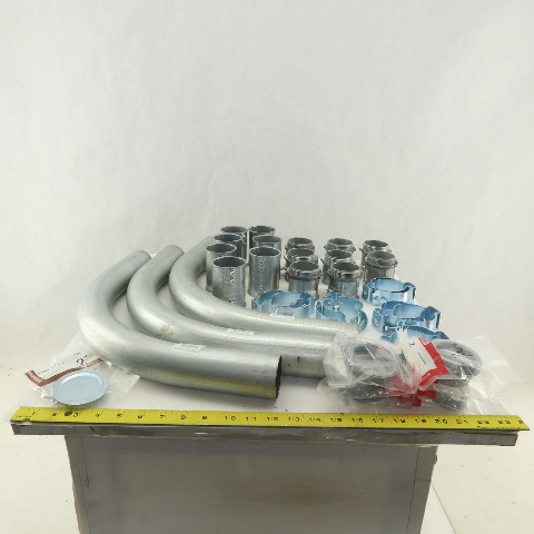 Conduit Pipe Products 2" Metallic Conduit Elbow 90° Lot Of 3 Misc ...