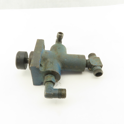 Hydraulic Push Button 2 Way Spool Valve Panel Mount 1/4 NPT | Bullseye ...