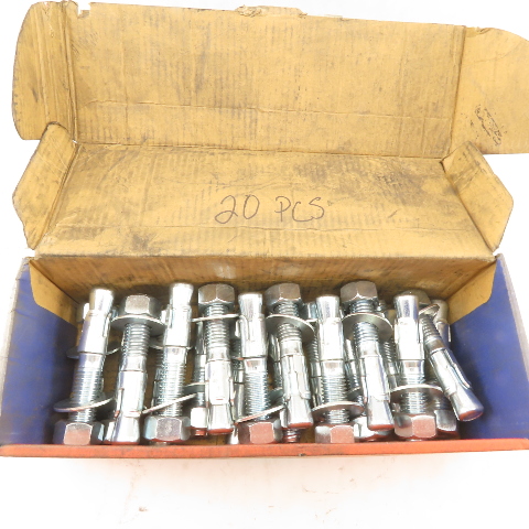Powers Fasteners 5/8" x 3-1/2" Sleeve Wedge Concrete Anchor Lot Of 20 ...