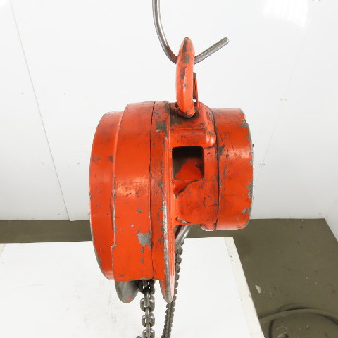 CM Cyclone 1/2 Ton 1000Lbs Chain Fall Hoist 15' Lift 9' Pull Chain ...