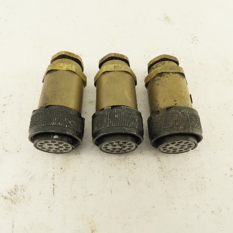 JAE JA06A-20-B29 26.5mm Circular Connector Brass Body 17 Pin Female ...