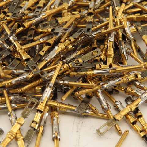 Size 16 Gold Plated Copper Solder Connector Pin Lot Of 360 | Bullseye ...
