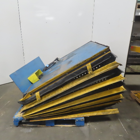 3500Lbs 54" x 48" Tilt 30° Ergonomic Pallet Container Tilt Table ...