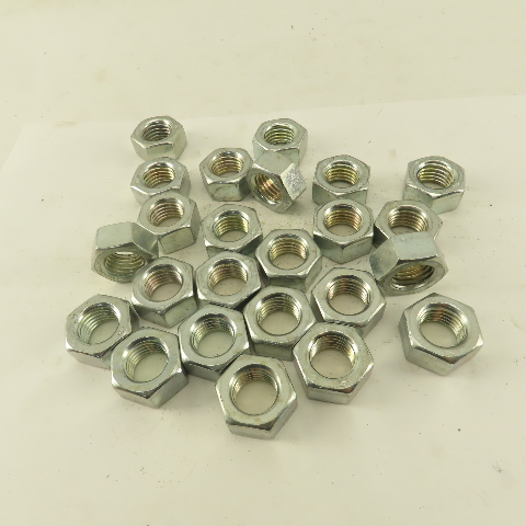 M16 x 2.0 Zinc Plated Metric Grade 10 Hex Nut Lot Of 24