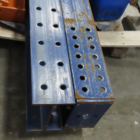 110" x 4" x 142"H Cantilever Finger Rack Single Sided Bolt Together ...