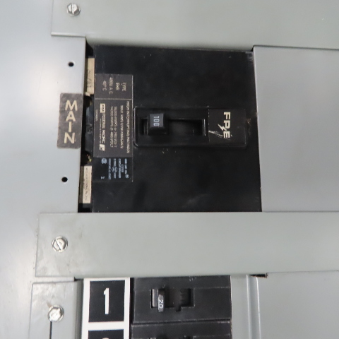 FPE LDP Panel Board Breaker Box W/100a Main & Breakers 277/480V 3 Phase ...